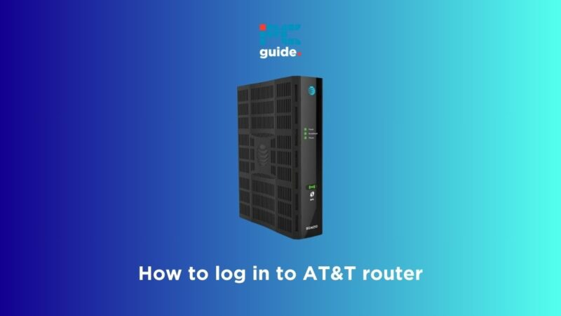 How to log in to AT&T router - PC Guide