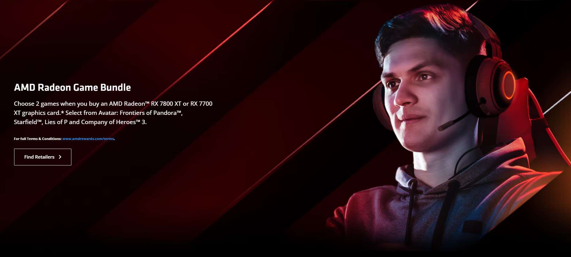 You can get two actually decent games when you buy the Radeon RX 7800 ...