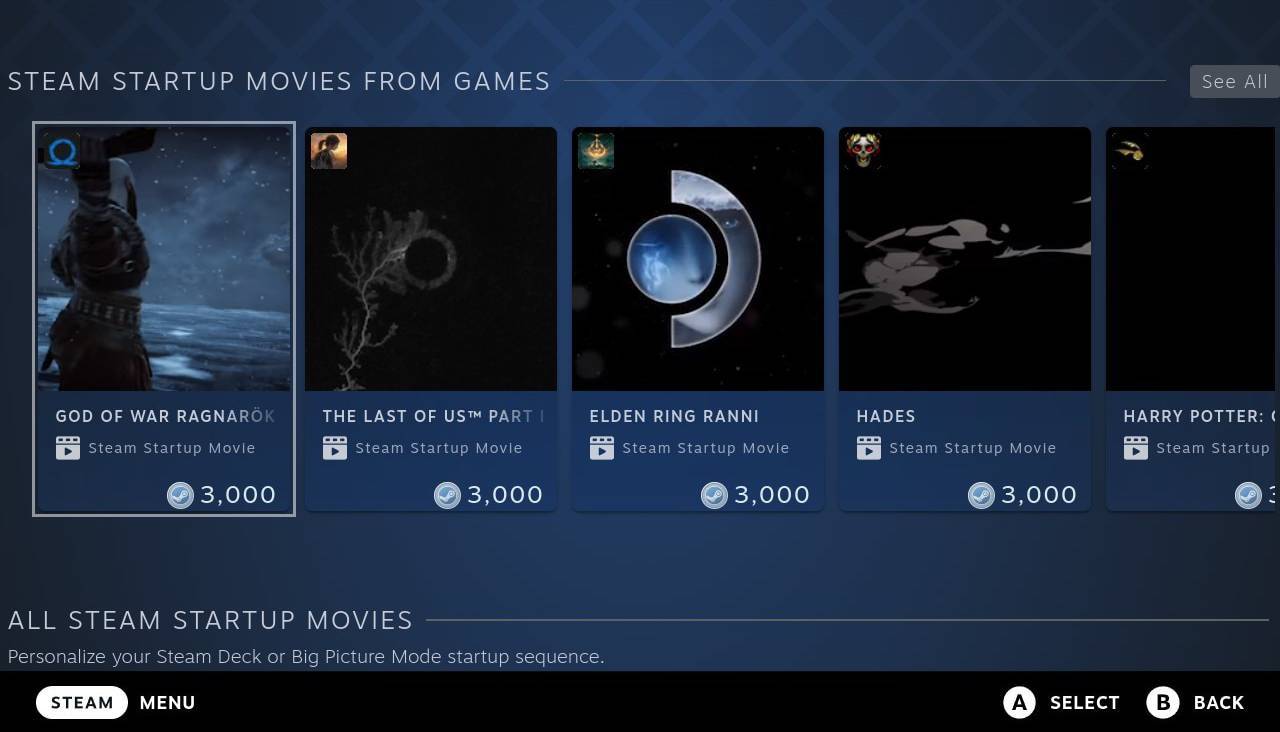 Steam Deck quietly gets three new startup movies, including one for God of War Ragnarok - PC Guide