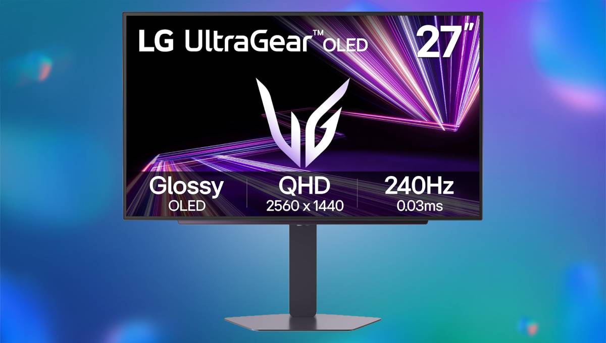 Exceptional LG glossy OLED gaming monitor with 240Hz refresh rate has a ...